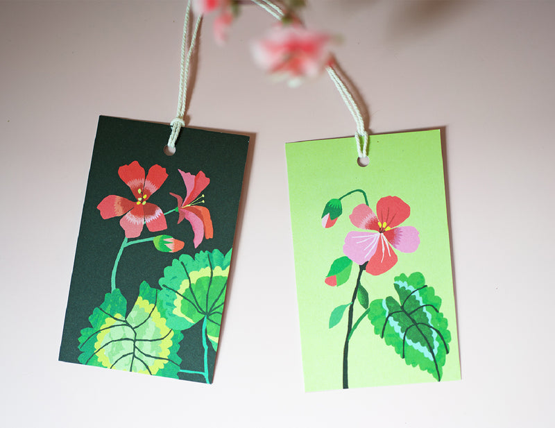 Geranium Gift Tags Pack – Brie Harrison Ltd